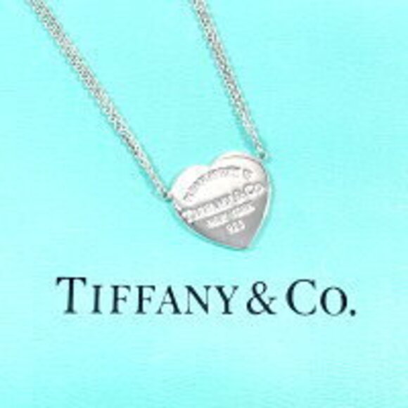 Tiffany & Co. | Bags | Tiffany Co Heart Double Chain To Sterling Silver ...